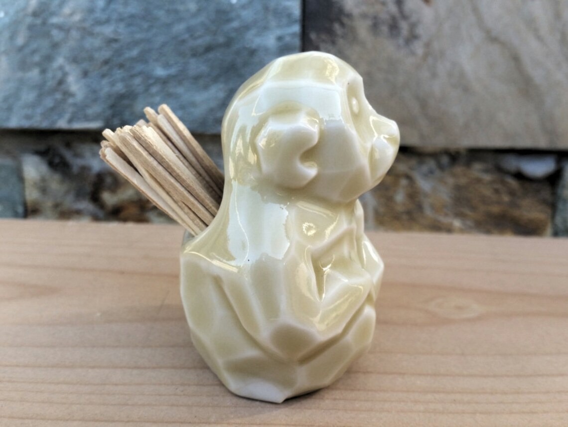 Vintage Yellowish Porcelain Monkey Designed Toothpick - Etsy