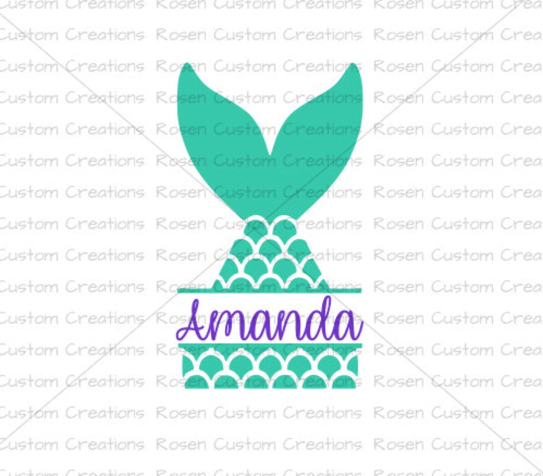 Mermaid Tail. Mermaid Split Tail. SVG. Summer. Vinyl. Mermaids ...