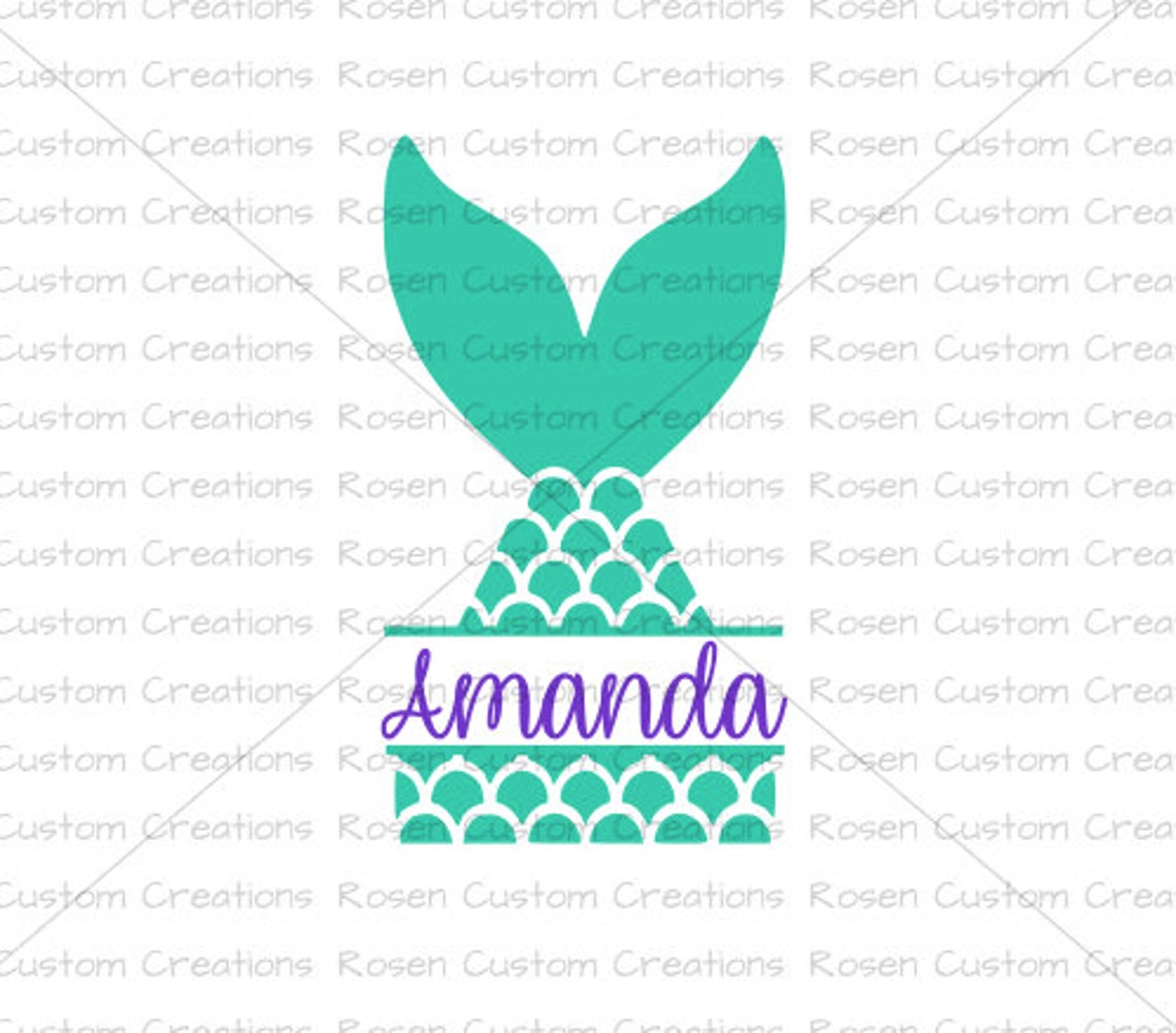 Mermaid Tail. Mermaid Split Tail. SVG. Summer. Vinyl. Mermaids ...