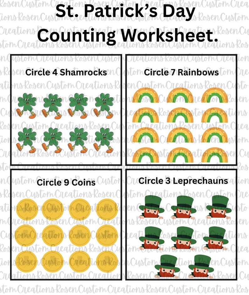 Preschool Color by Number. Digital Print and Trace. - Etsy