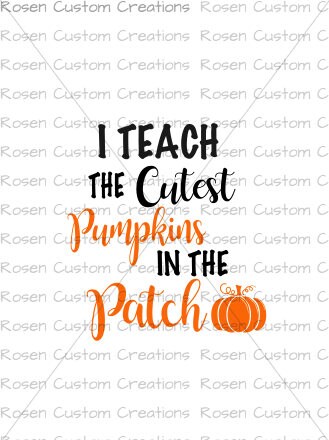 Teacher Svg. Fall. Pumpkins. Pumpkin Patch. Halloween. Autumn | Etsy