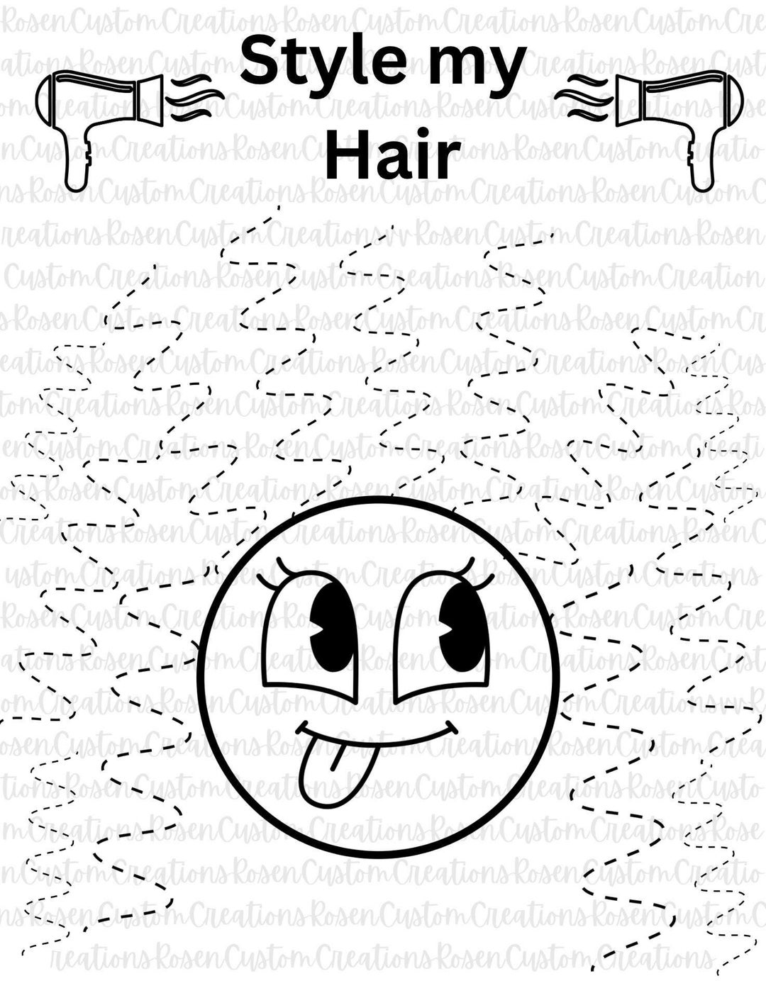 Preschool Worksheet. Digital Print and Trace. - Etsy