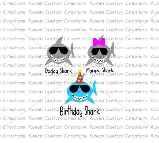 Baby Shark Doo Doo Svg. Sharks Svg. Ocean. Sea Life. Cricut | Etsy
