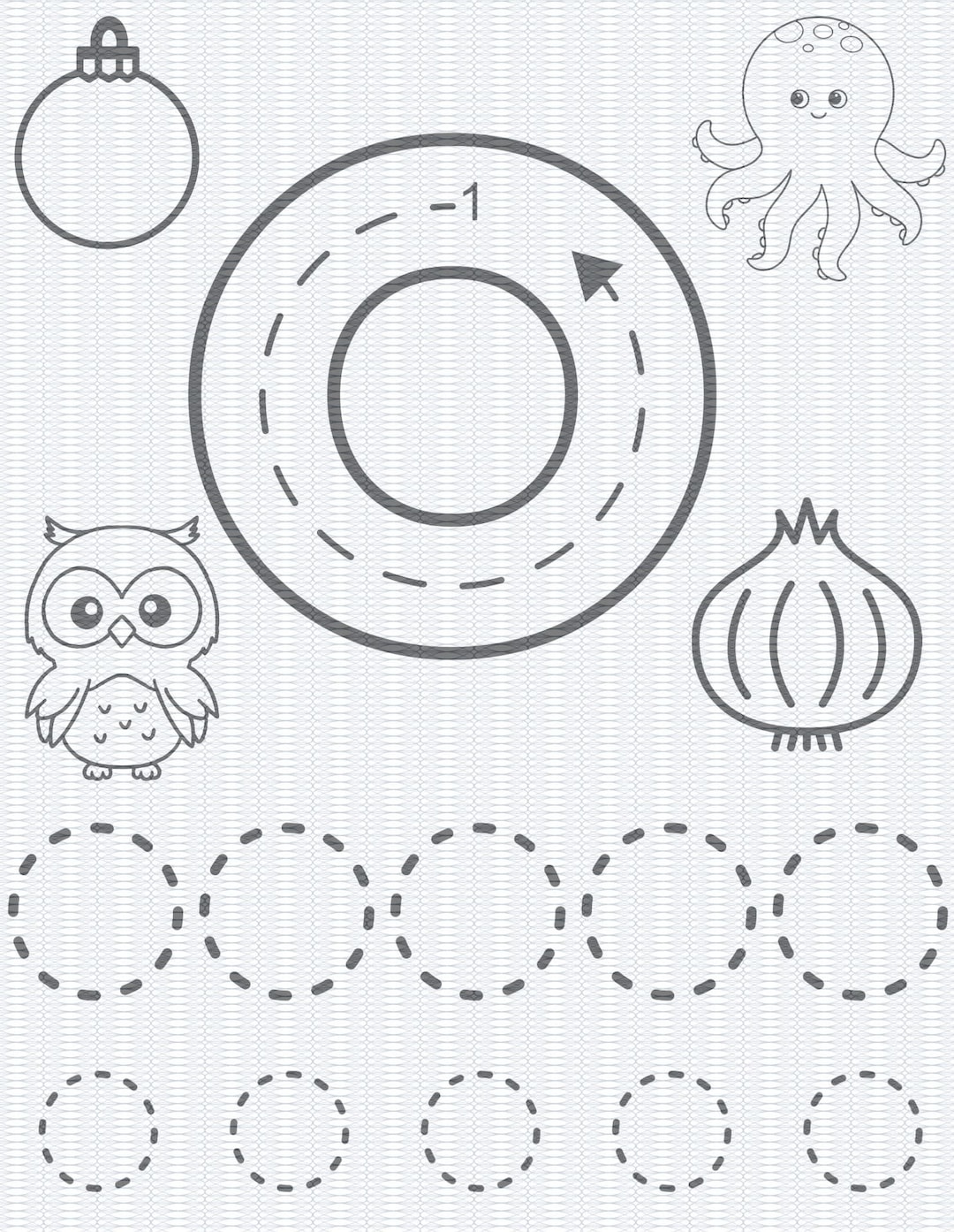 Letter O Worksheet. Digital Print and Trace. - Etsy