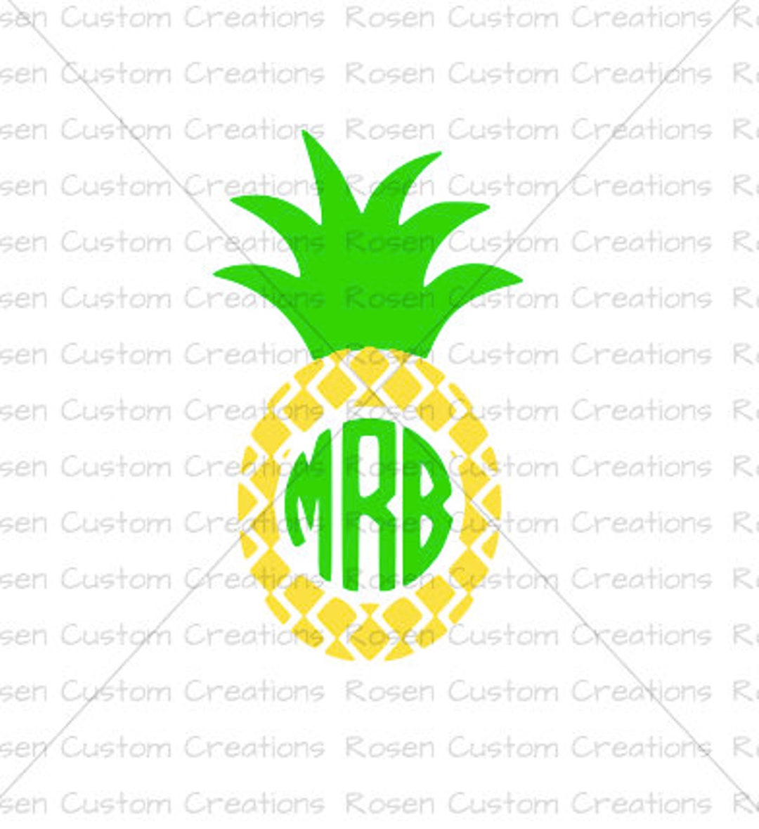 Pineapple Monogram Svg. Pineapple Svg. Monogram Svg. Cricut Cut File ...