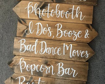 Printable DIY set of FOUR Party Signs and Direction Arrows