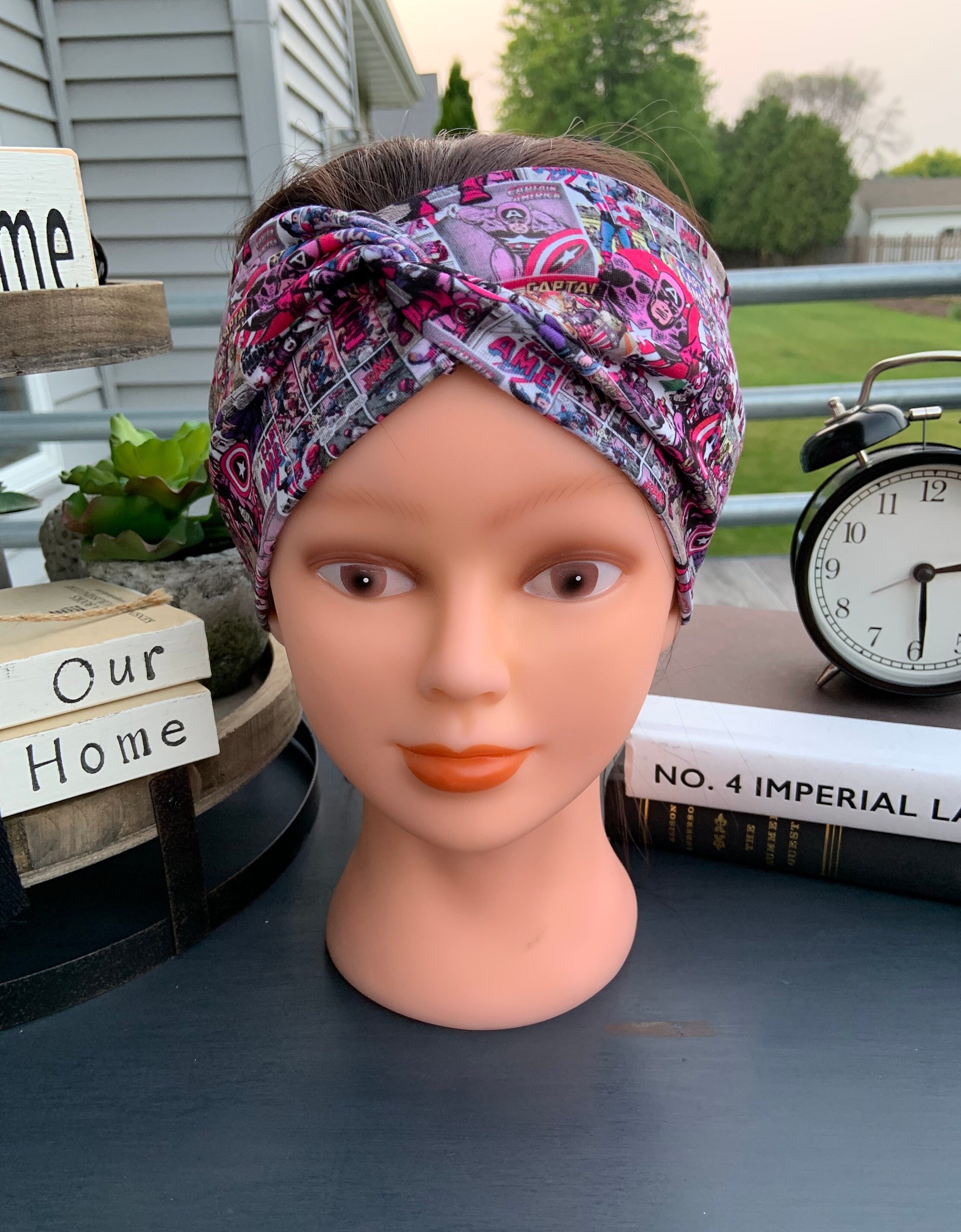 Marvel Inspired Stretchy Headbands, Women's Wide Twisted Character ...