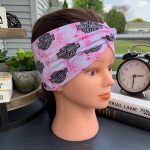 Women's Motorcycle Headbands, Wide Twisted Stretchy Biker Headbands for ...