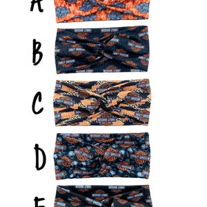 Women's Motorcycle Headbands, Wide Twisted Stretchy Biker Headbands for ...