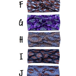 Women's Motorcycle Headbands, Wide Twisted Stretchy Biker Headbands for ...