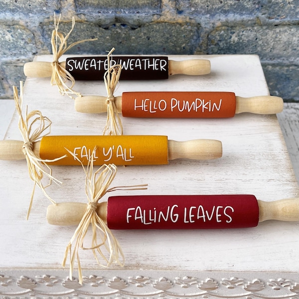 Fall Rolling Pin - Etsy