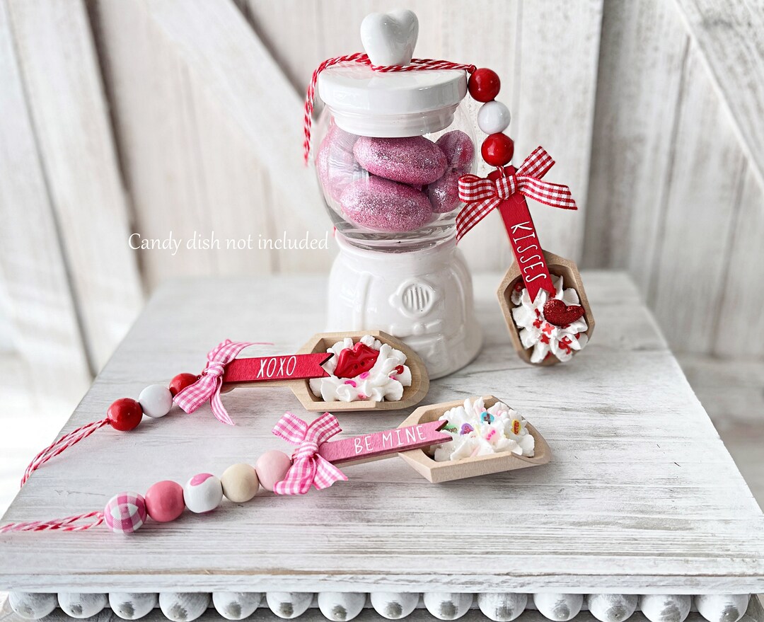 Valentines Scoop, Valentines Decor, Tiered Tray Decor, Decorative Scoop ...