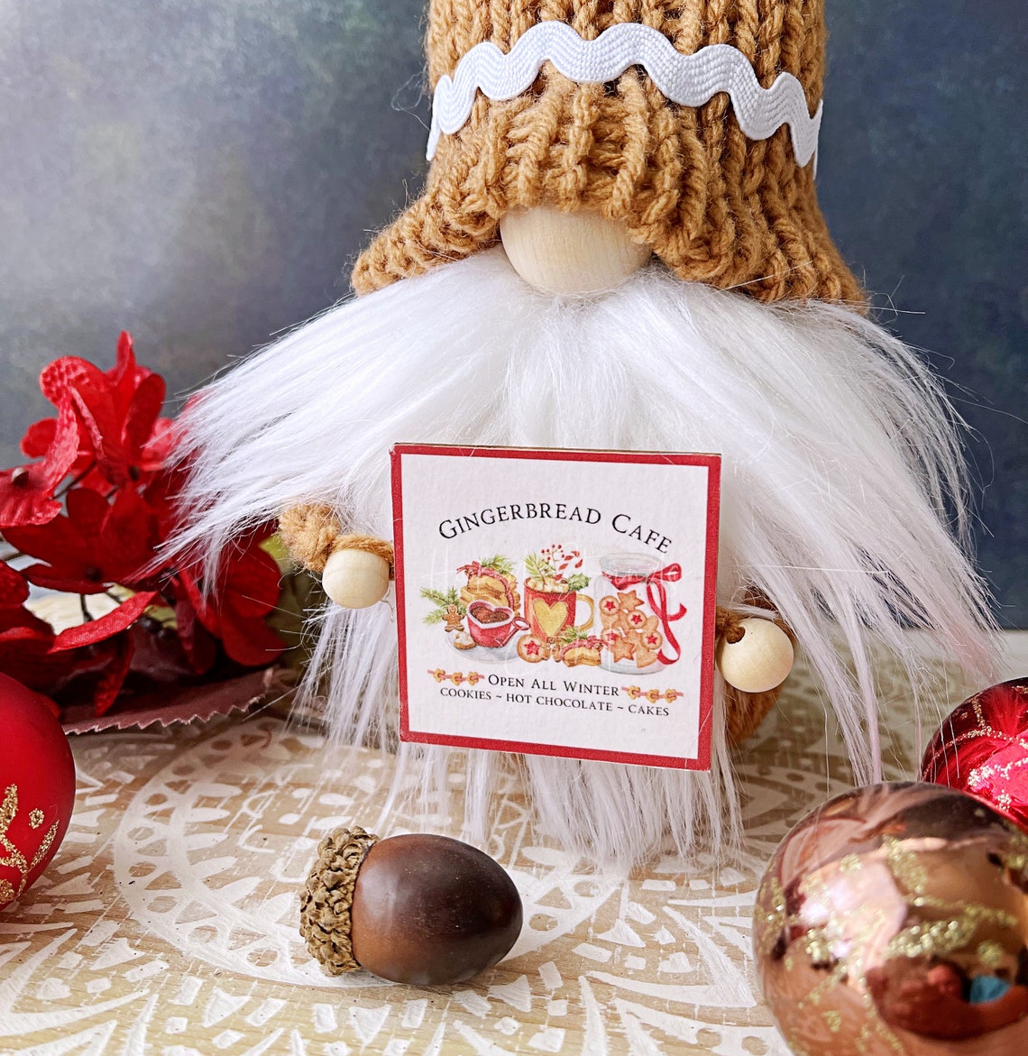 Gingerbread Gnome Christmas Gnome Tiered Tray Decor - Etsy
