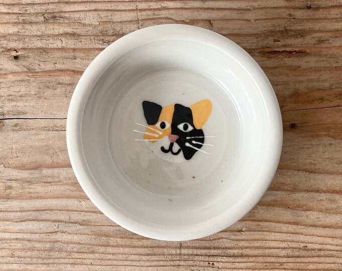 Calico Cat Dish - Etsy