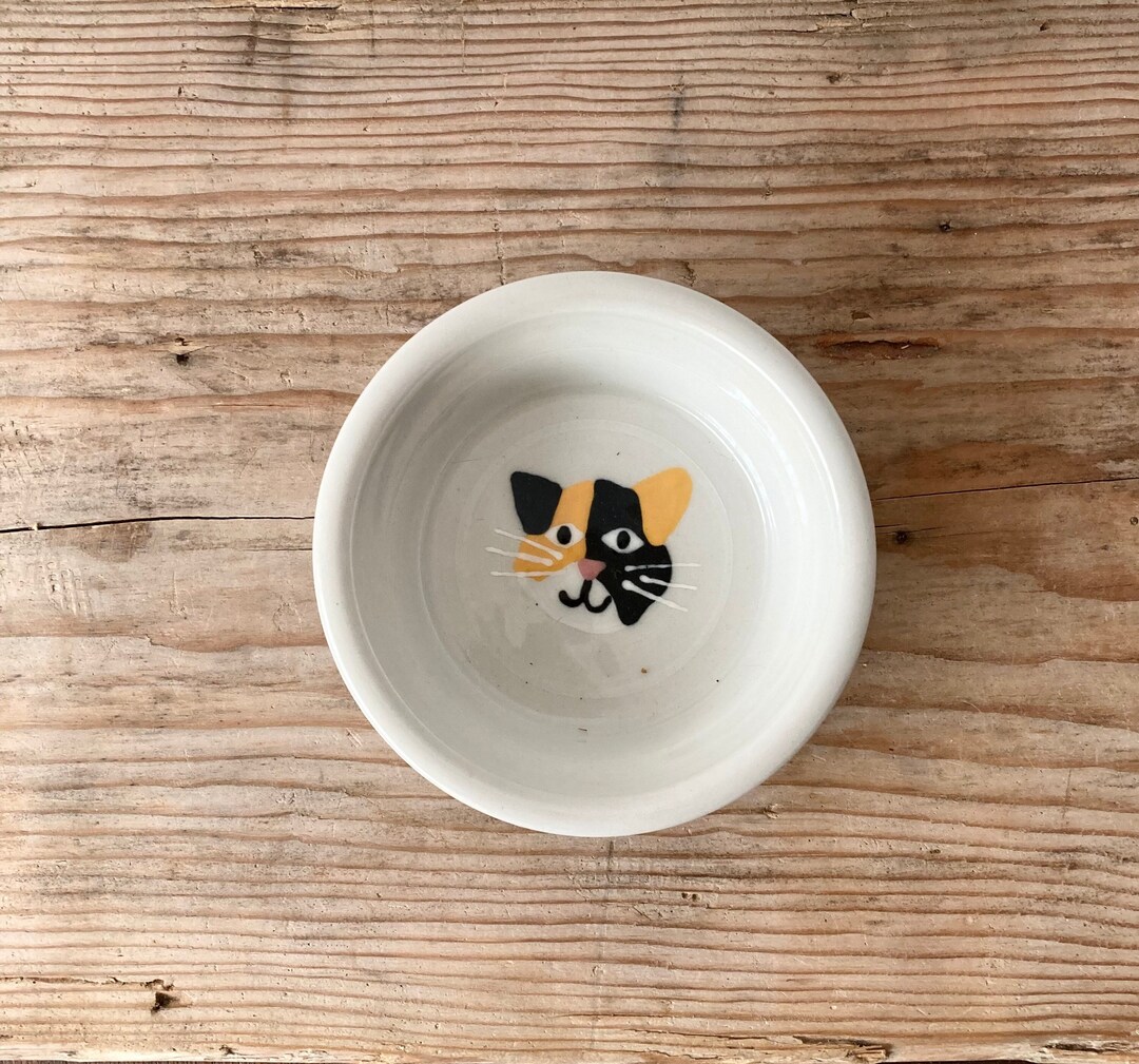 Calico Cat Dish - Etsy