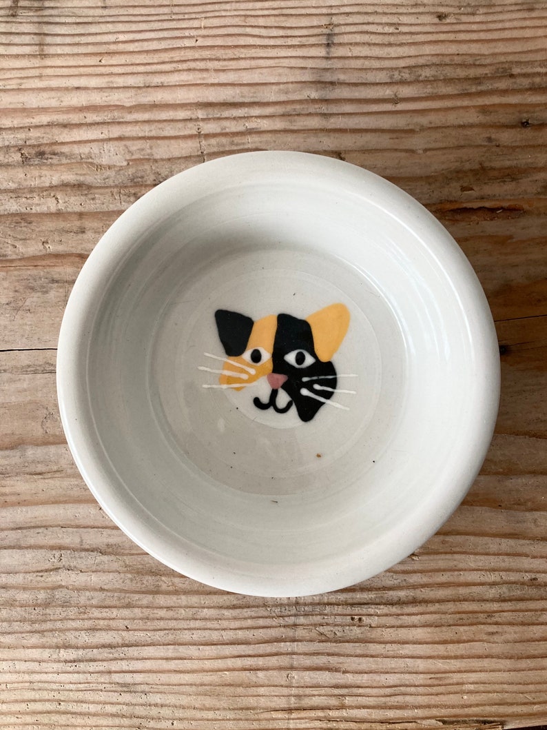 Calico Cat Dish - Etsy