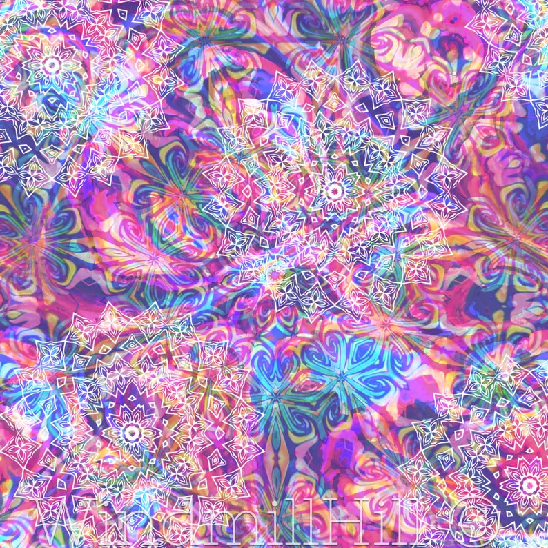 Textured Mandala Digital Paper Scrapbook Paper Commercial - Etsy