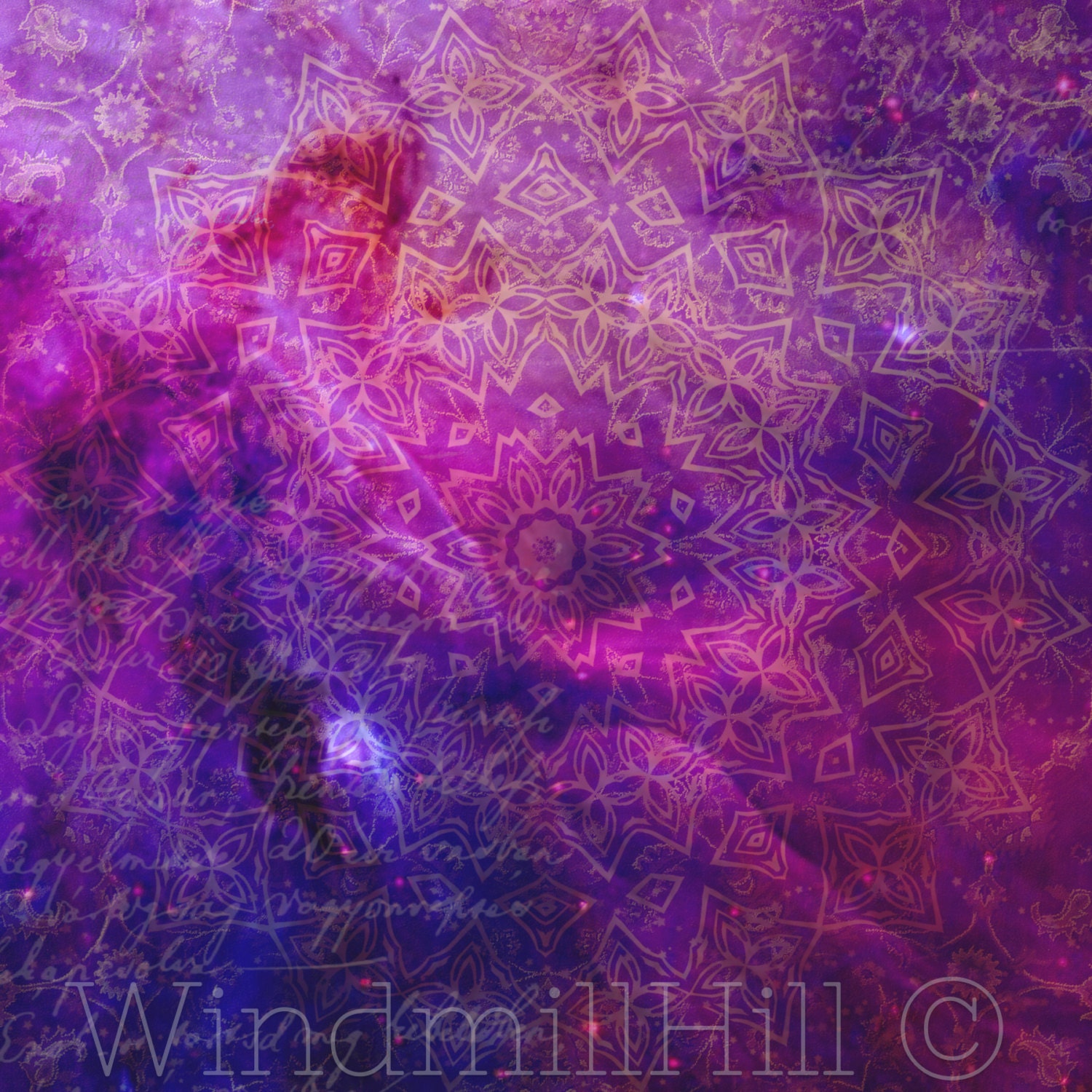 Textured Mandala Digital Paper Scrapbook Paper Commercial - Etsy