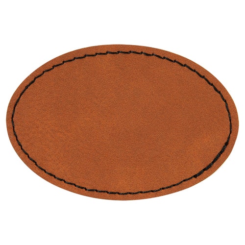 Set of 10 Blank Rawhide Laserable Leatherette Round Patch With - Etsy