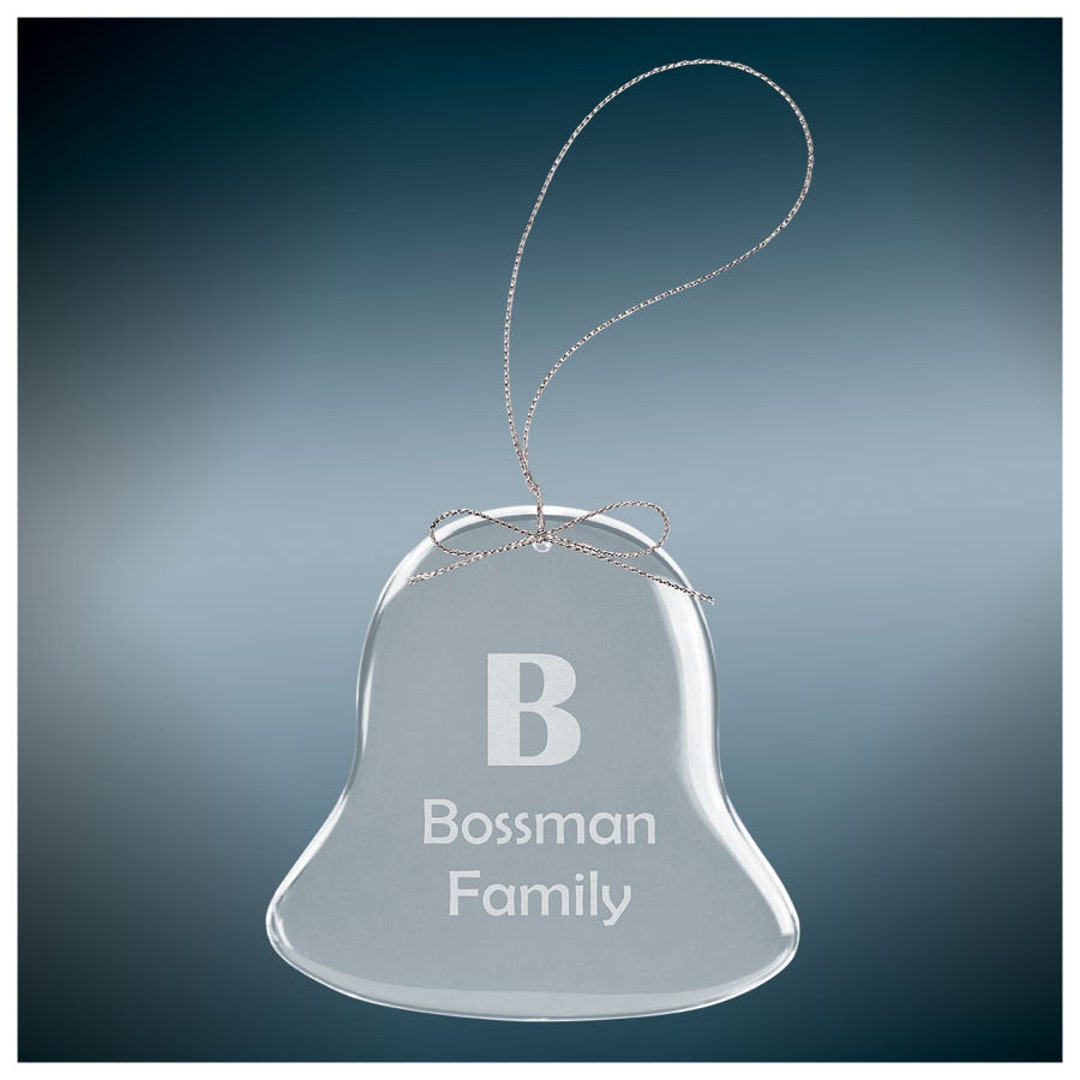 Clear Glass Bell Shaped Ornament Set of 5 - Etsy