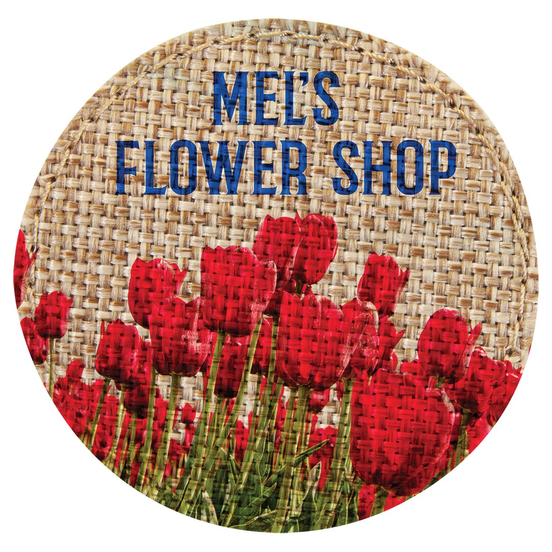 Set of 10 Blank, Rustic Burlap Style Round Patches for Sublimation With ...