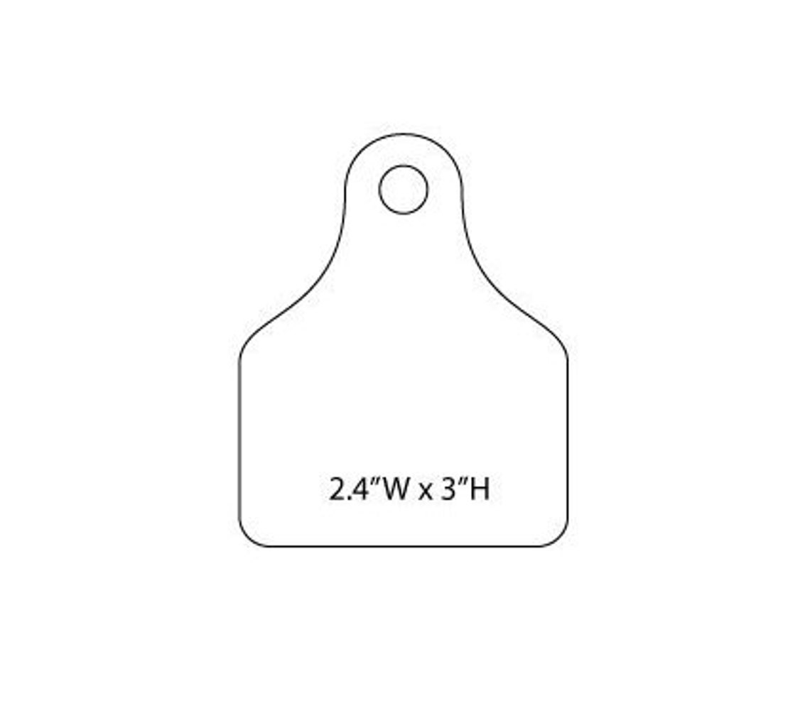 Set of 10 Livestock Tag cow Cattle Pig Leatherette Patches - Etsy