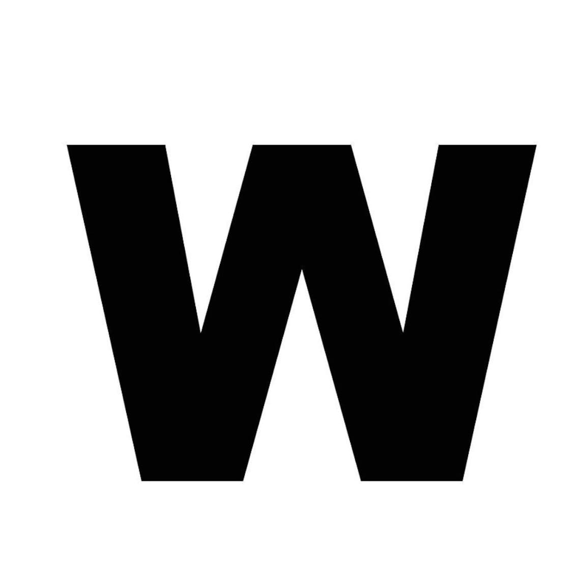 Set of 10 Letter w Leatherette Patches With - Etsy