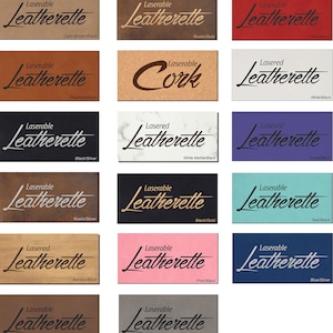 Laserable Leatherette Sheet Stock With Adhesive Backing 12" X 18 ...