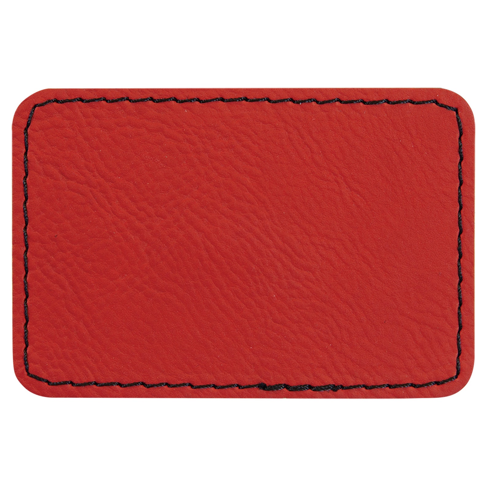 Set of 10 Blank Red Laserable Leatherette Rectangle Patch With Adhesive ...