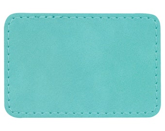 Set of 10 Blank Rawhide Laserable Leatherette Rectangle Patch | Etsy