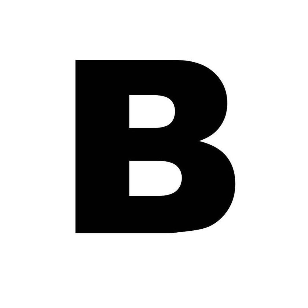 Set of 10 Letter "b" Leatherette Patches With Adhesive Backing ...
