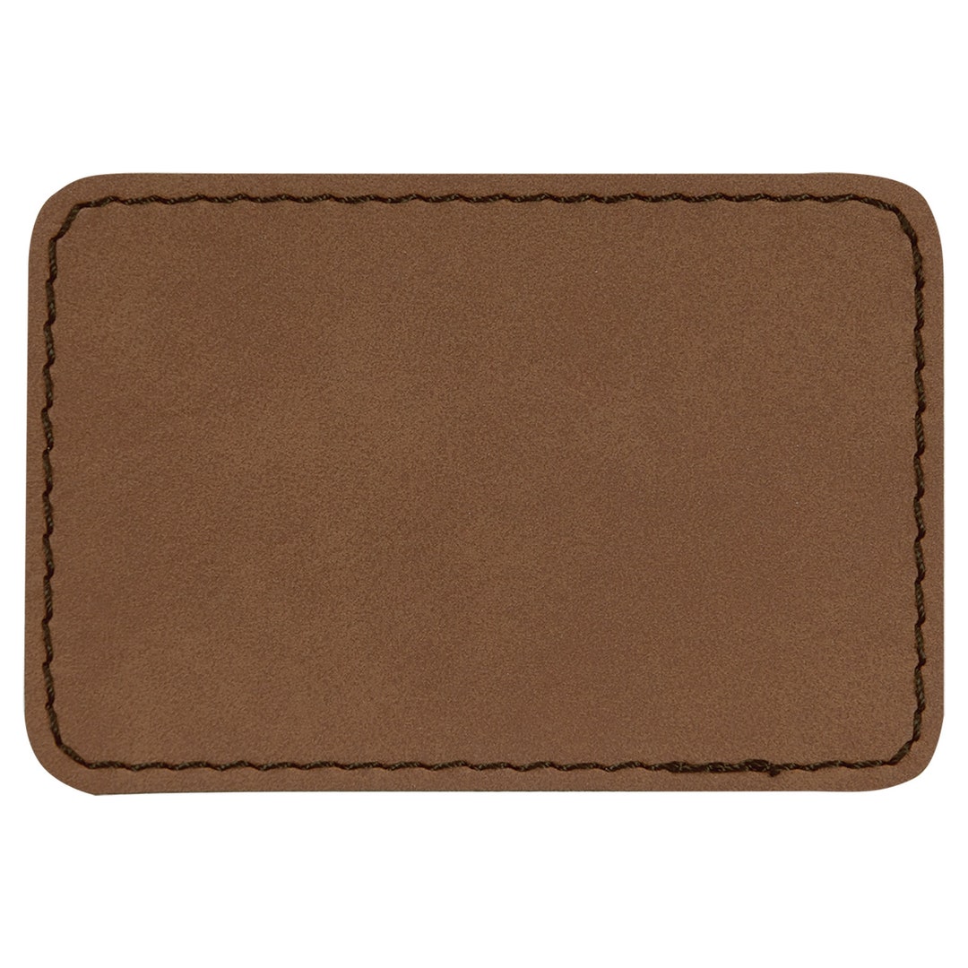 Set of 10 Blank Dark Brown Laserable Leatherette Rectangle Patch With Adhesive, Hat Patch - Etsy