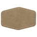 25 Set of Blank Rawhide Laserable Leatherette Rectangle Patch With ...