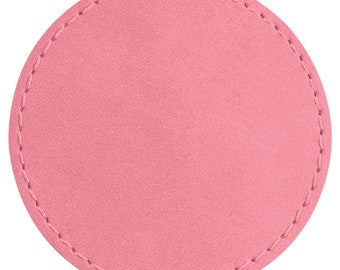 Set of 10 Blank Rustic Laserable Leatherette Round Patch With | Etsy