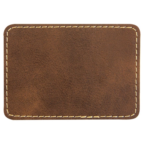 Set of 10 Blank Rawhide Laserable Leatherette Rectangle Patch - Etsy