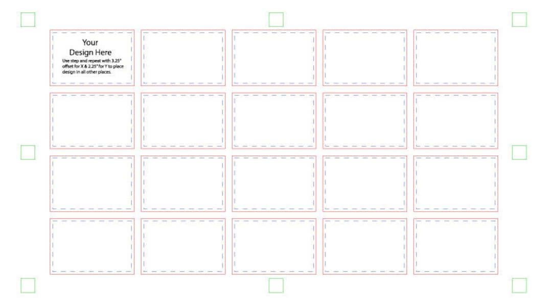 3" X 2" Leatherette Rectangle Patch Jig or Cut File Template, Digital ...