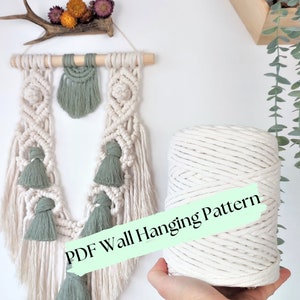 Macrame PDF PATTERN, Wall Hanging Tutorial, Digital Instruction ...