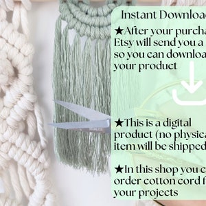 Macrame PDF PATTERN, Wall Hanging Tutorial, Digital Instruction ...