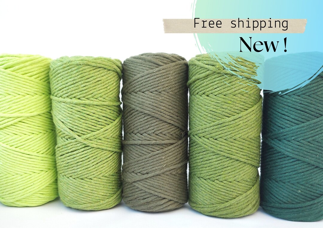 3mm Single Strand Macrame Cord Cotton Rope Natural Cord - Etsy
