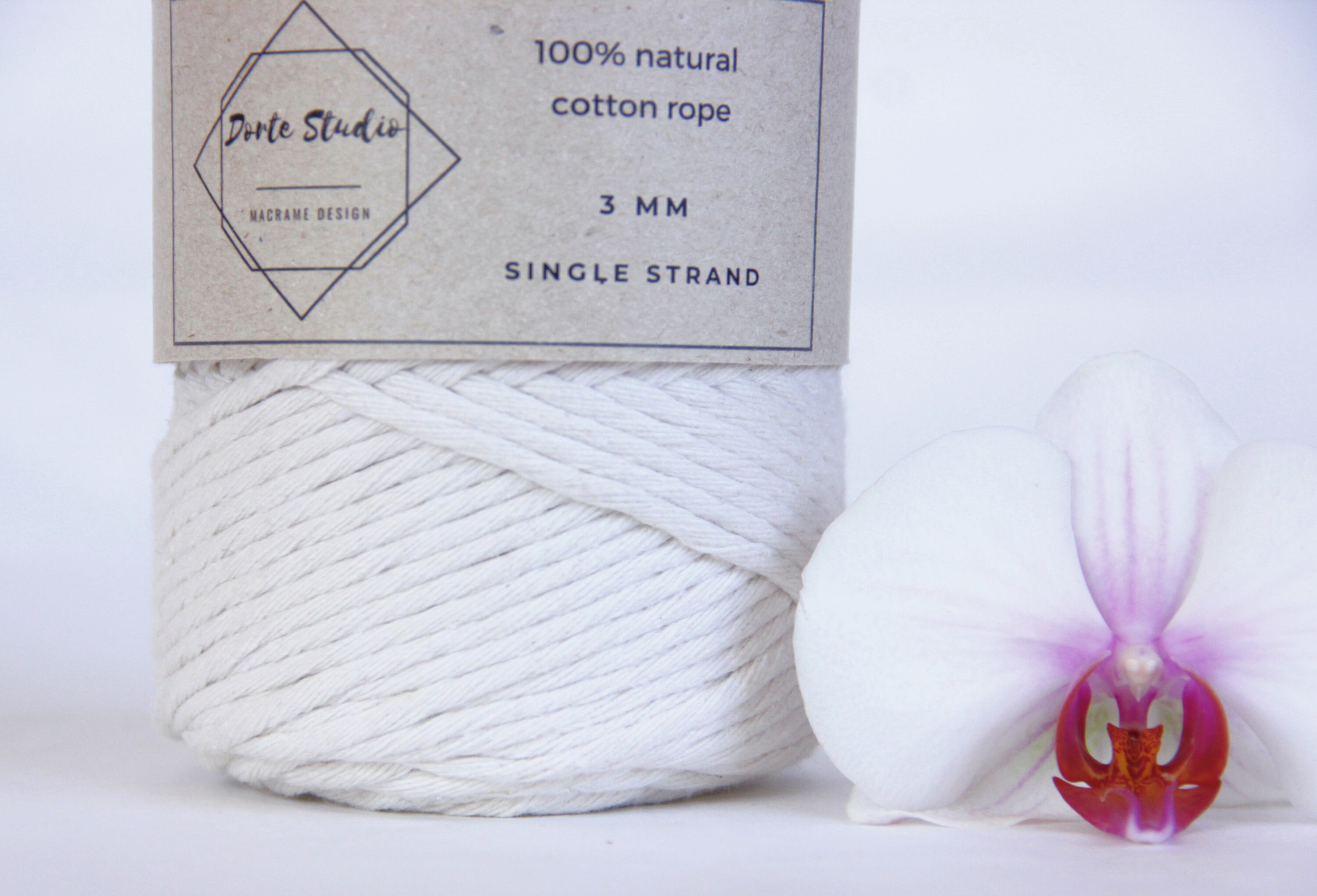 Single Strand Bulk Macrame Cord 100% Cotton Fiber Art Rope - Etsy