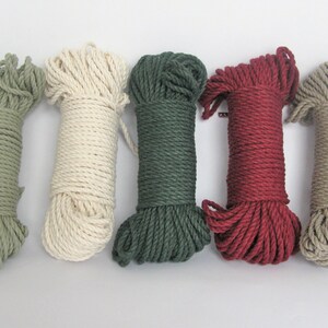 SET of Macrame Cotton Cord Bundles for Crafts 3-ply 3 Strand - Etsy