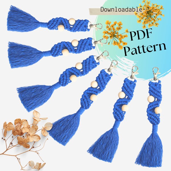 Macrame Keychain Pattern - Etsy