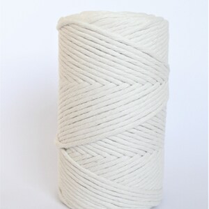 Single Strand Bulk Macrame Cord, 100% Cotton Fiber Art Rope, Macrame ...