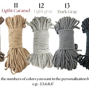 SET of Macrame Cotton Cord Bundles for Crafts, 3-ply 3 Strand Rope 3 ...