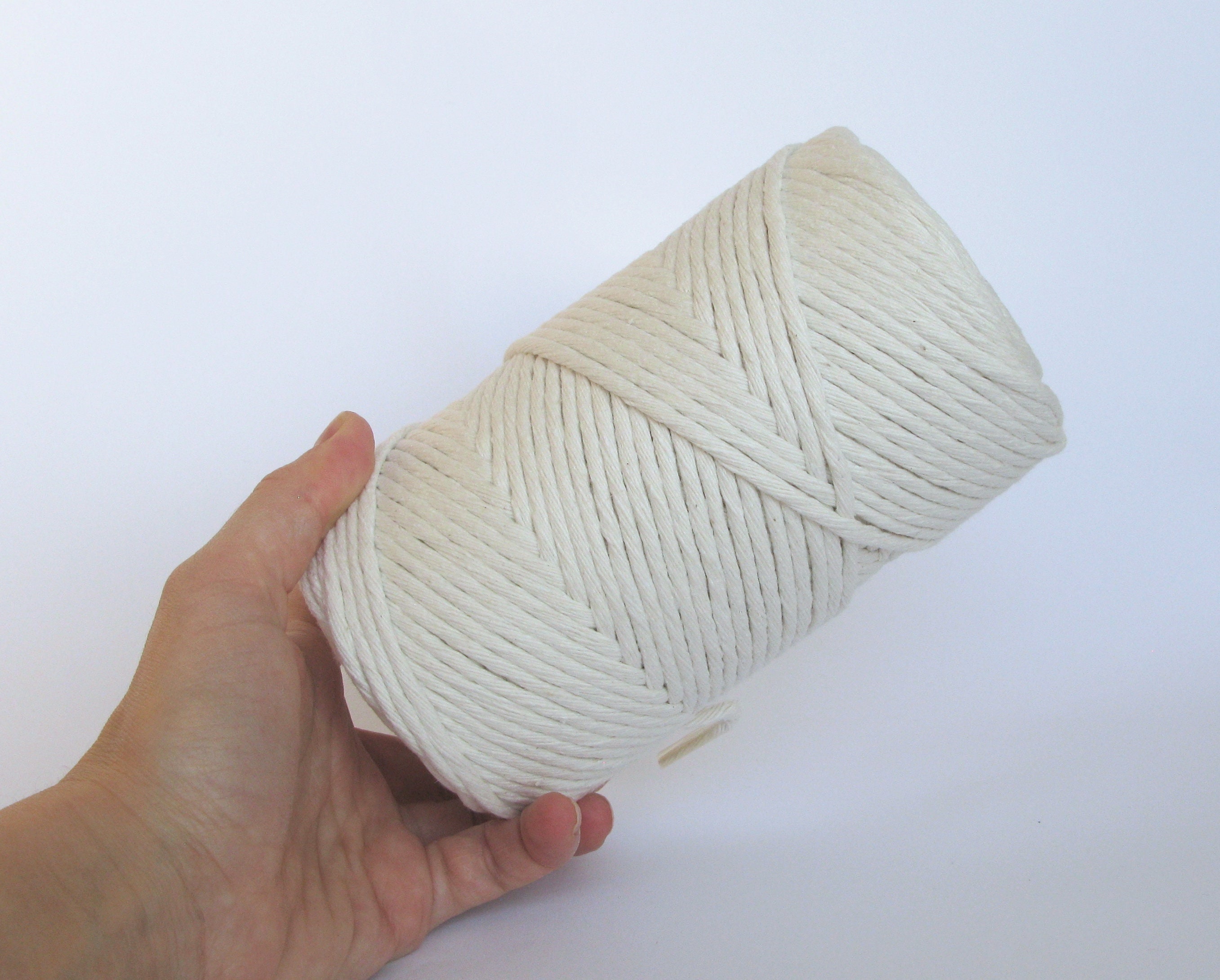 Single Strand Bulk Macrame Cord 100% Cotton Fiber Art Rope - Etsy