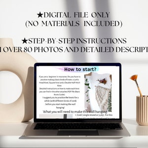 Macrame PDF PATTERN, Wall Hanging Tutorial, Digital Instruction ...