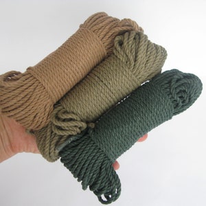 SET of Macrame Cotton Cord Bundles for Crafts 3-ply 3 Strand - Etsy