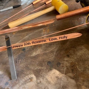 Copper Cattail Wind Chime Garden Stake - Etsy