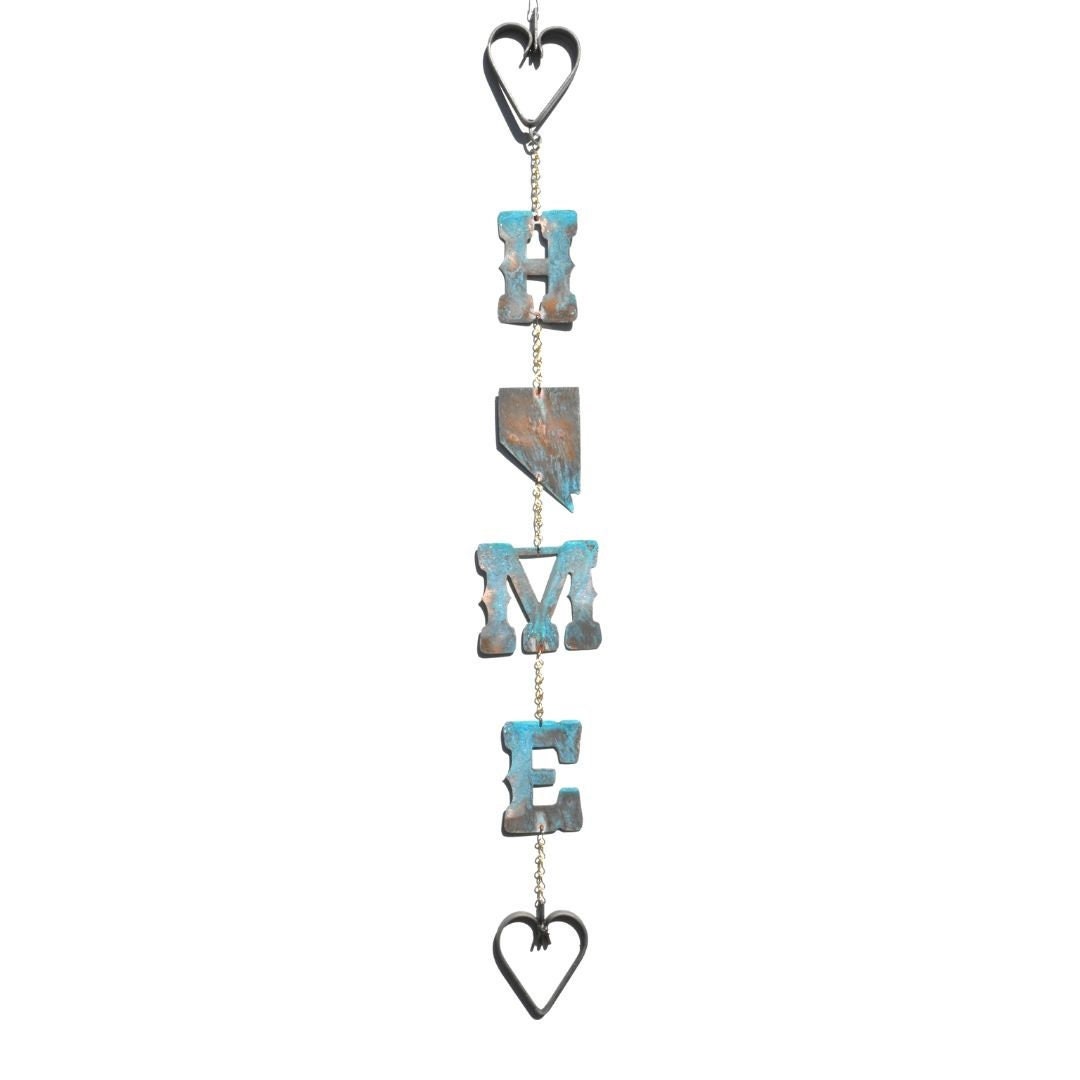 Iron and Copper Nevada HOME House Hanger - Etsy