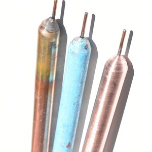 Copper Cattail Wind Chime Garden Stake - Etsy